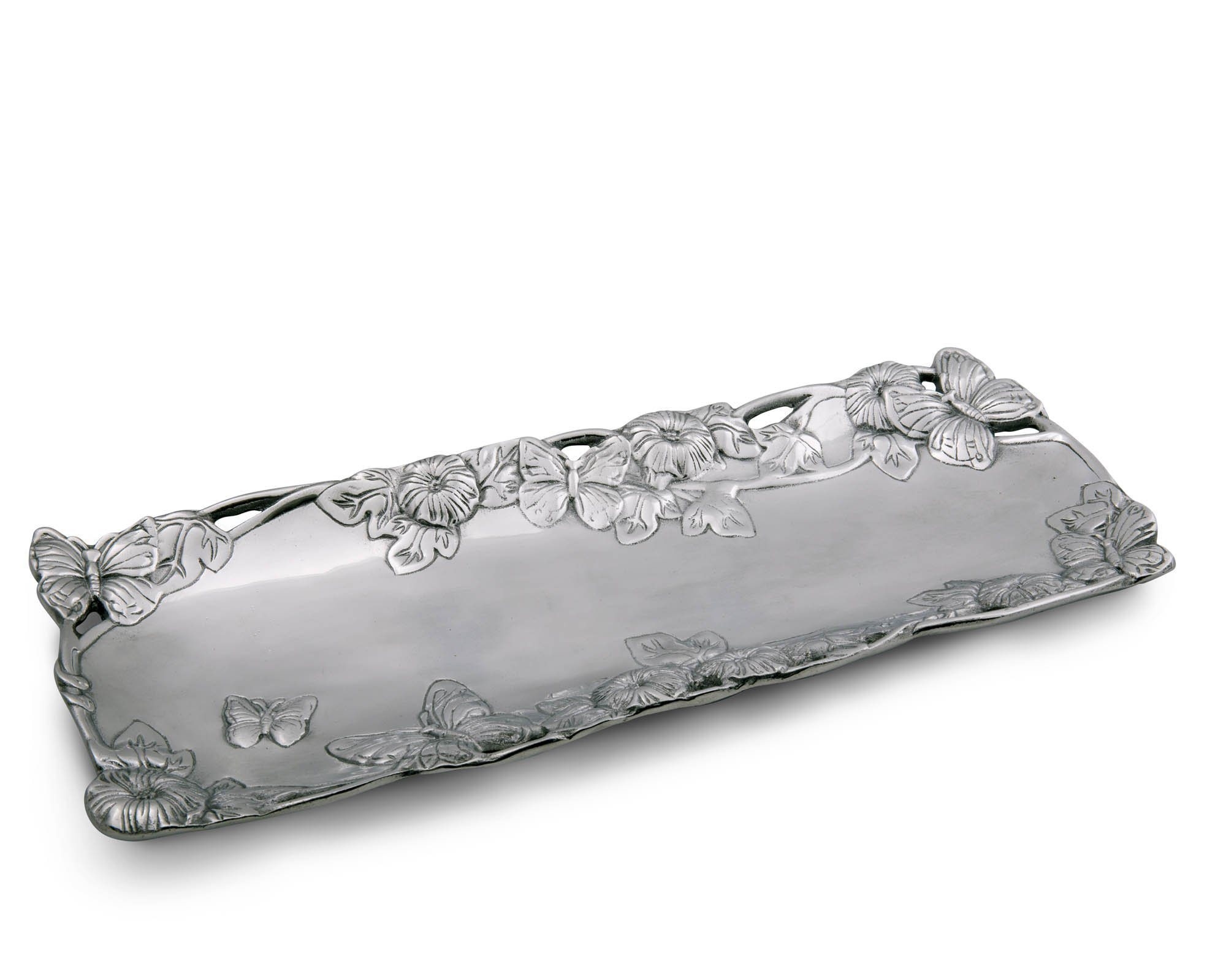 Arthur Court Butterfly Oblong Tray L: 19.0" / W: 8.0" - The Pink Daisy