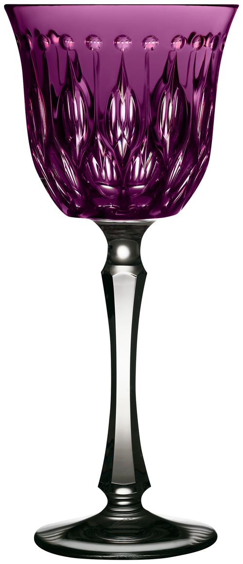 Varga Art Crystal Renaissance Amethyst Water Glass - The Pink Daisy