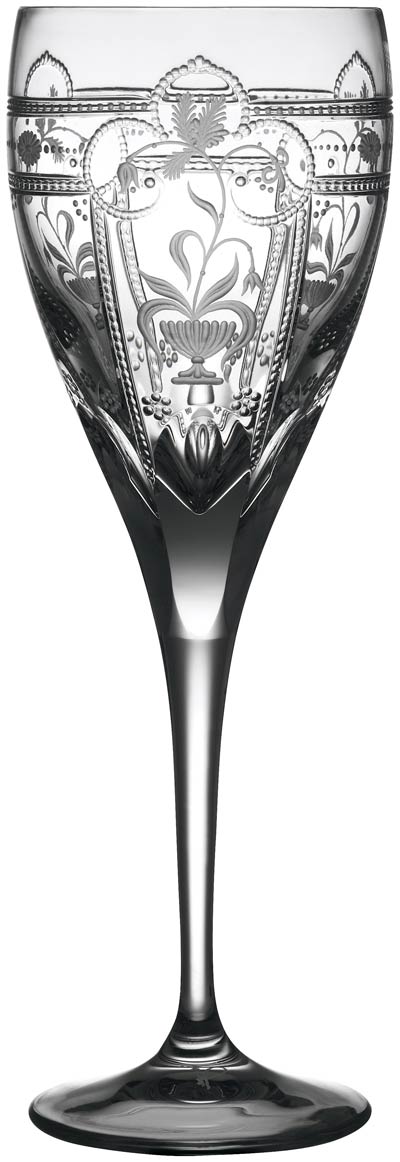 Varga Art Crystal Imperial Clear Water Glass - The Pink Daisy