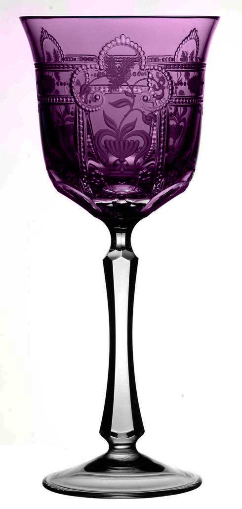 Varga Art Crystal Imperial Amethyst Water Glass - The Pink Daisy