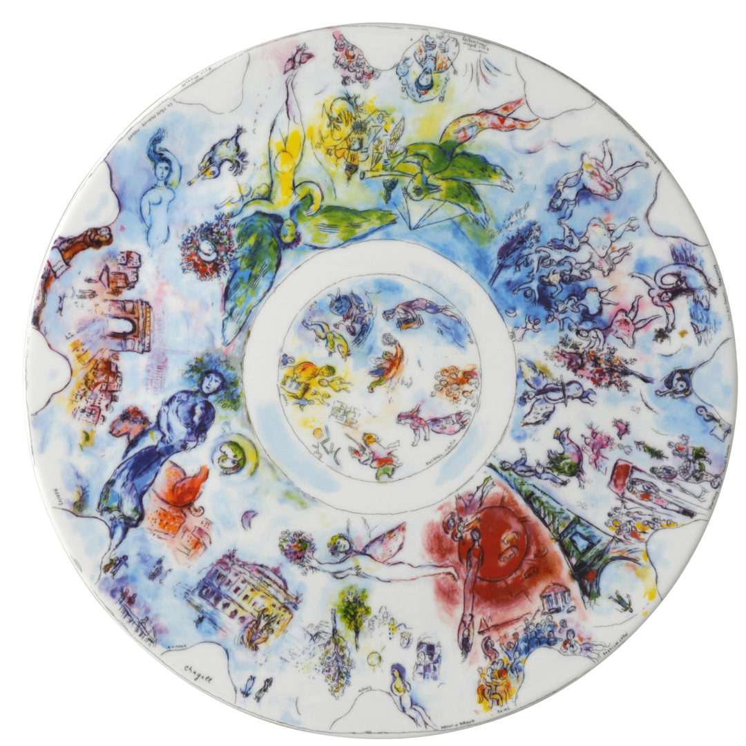 Bernardaud Collection Marc Chagall Coupe ''sketch for the opera ceiling ...