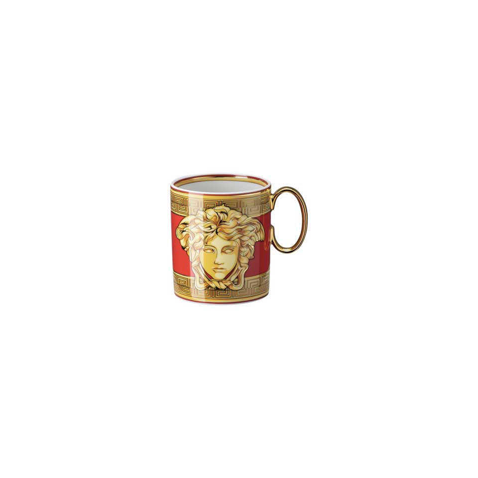 Versace Medusa Amplified Golden Coin - Mug With Handle - The Pink Daisy