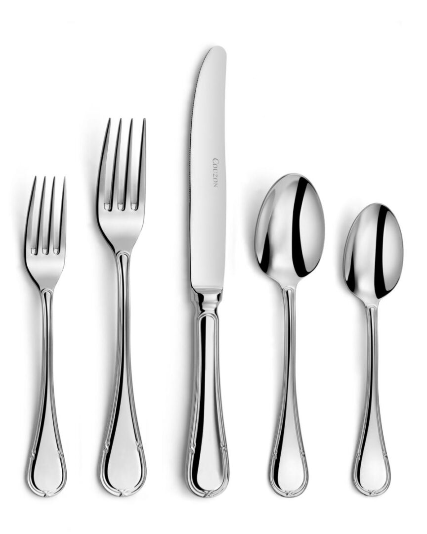 Couzon Vendome Stainless Steel 5pc. Place Setting - The Pink Daisy