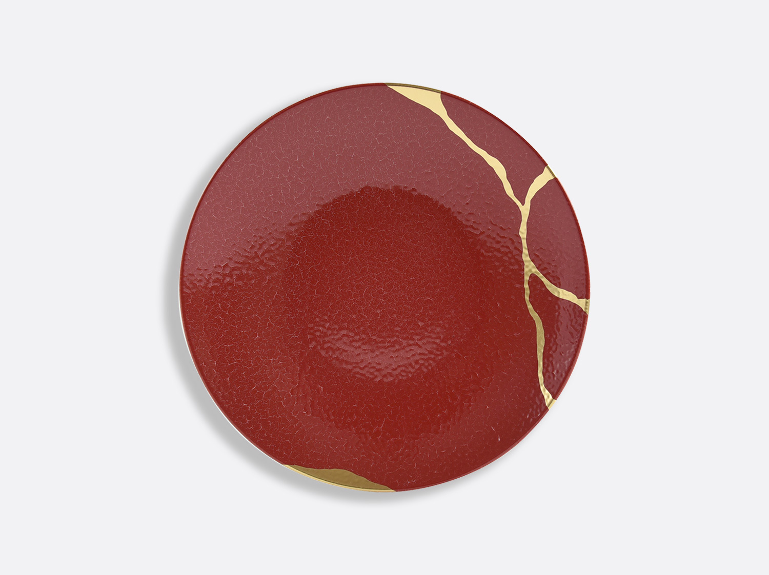 Bernardaud KINTSUGI Rouge Empereur Salad plate 8.5" - The Pink Daisy